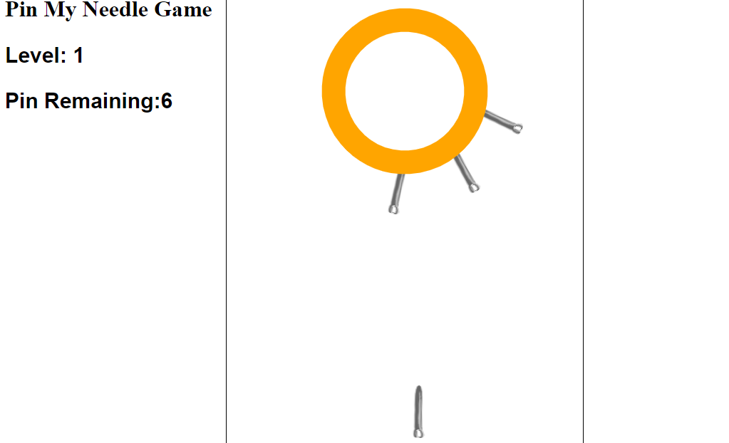 Pin My Needle Game In Javascript Free Source Code Sourcecodester